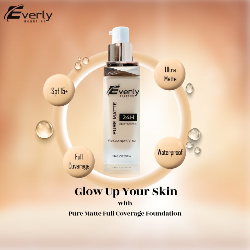 Everly Beauties Pure Matte Full Coverage Foundation – EverlyBeauties